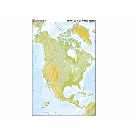 Mapa En Blanco Imprimible De América Del Norte